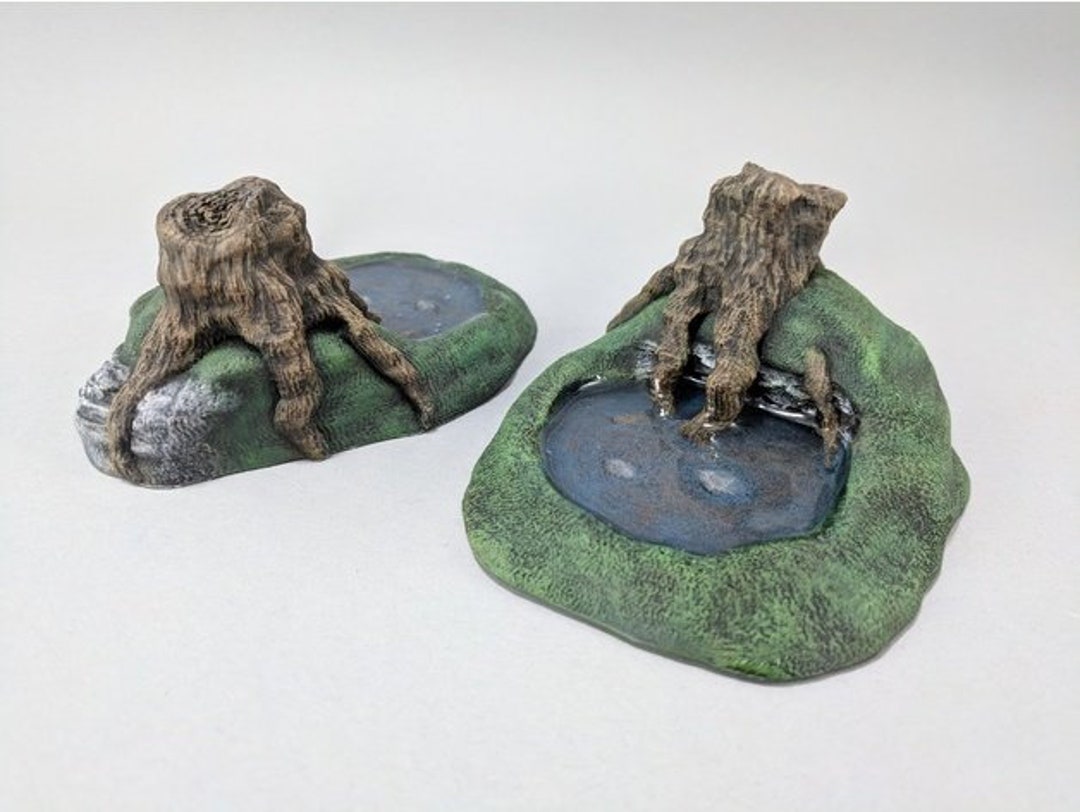 Dnd Forest Trees Treasure Cache Scatter Terrain Miniature RPG D&D ...