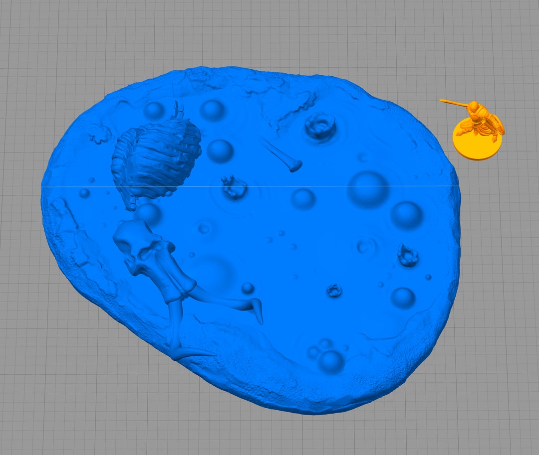 Dnd Tar Pits Woolly Mammoth Prehistoric Dinosaur Tabletop Scatter Terrain Pathfinder RPG D&D ...