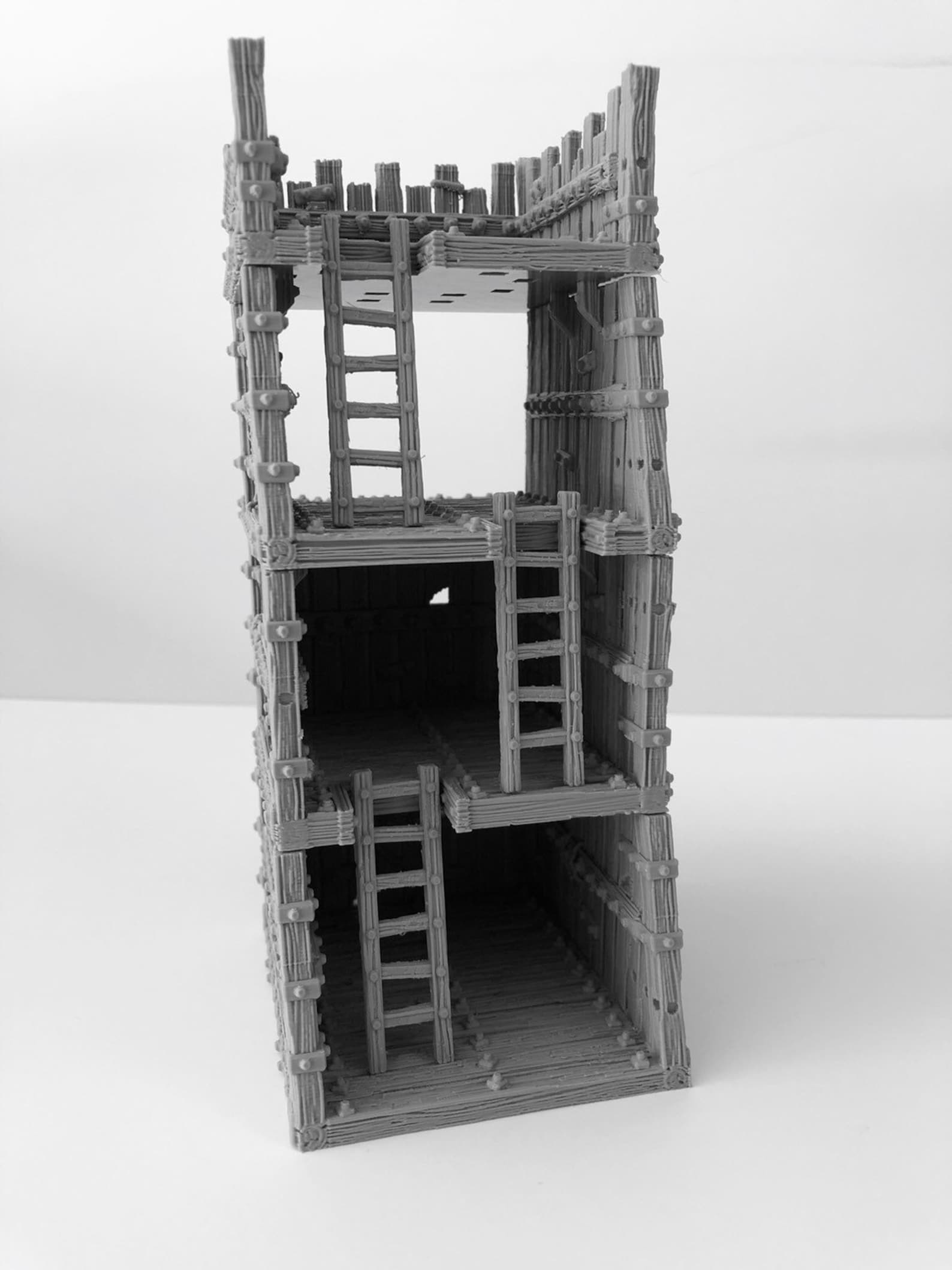 Dnd Siege Tower Wargaming Battle War Tabletop Scatter Terrain RPG D&D ...