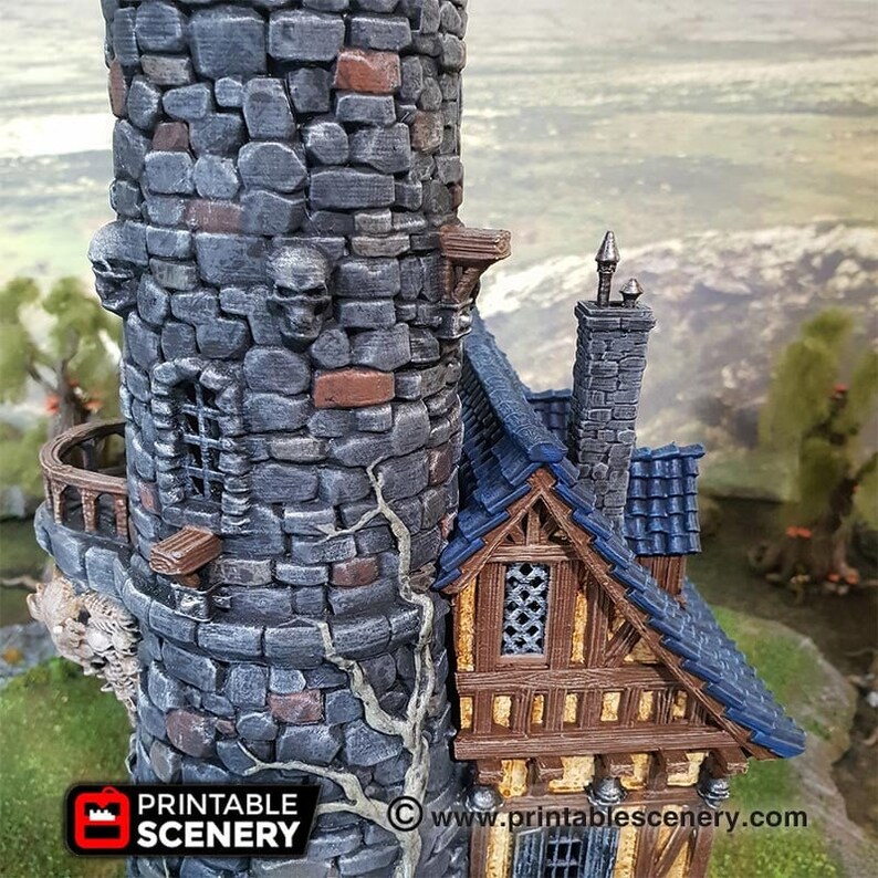 Dnd Evil Sorcerer's Tower Wizard Keep Stronghold Realm Port Winterdale ...