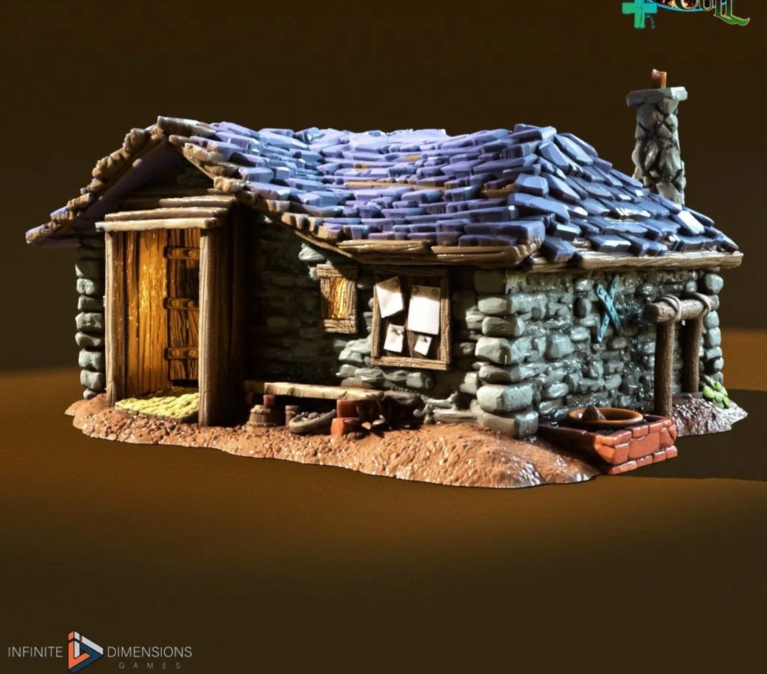 Dnd Wayside Resthouse Small Home House Cottage Village Tabletop Terrain ...