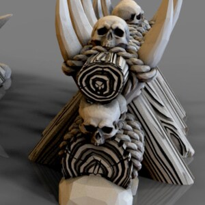 Dnd Tusk Fence Orc Lost Tribes Barrier Tabletop Scatter Terrain RPG ...