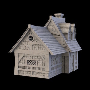 Dnd Medieval Cottage House Single Story Home V1 RPG D&D Dungeons and ...