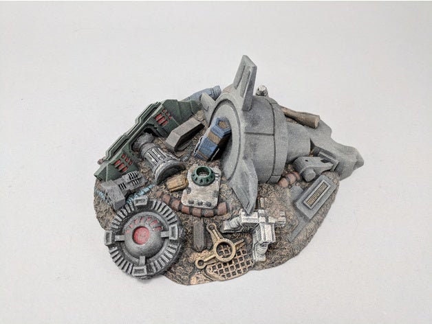 Dnd Spaceport Scrap Pile C Junkyard Sci-fi Star Wars Legion Droid ...
