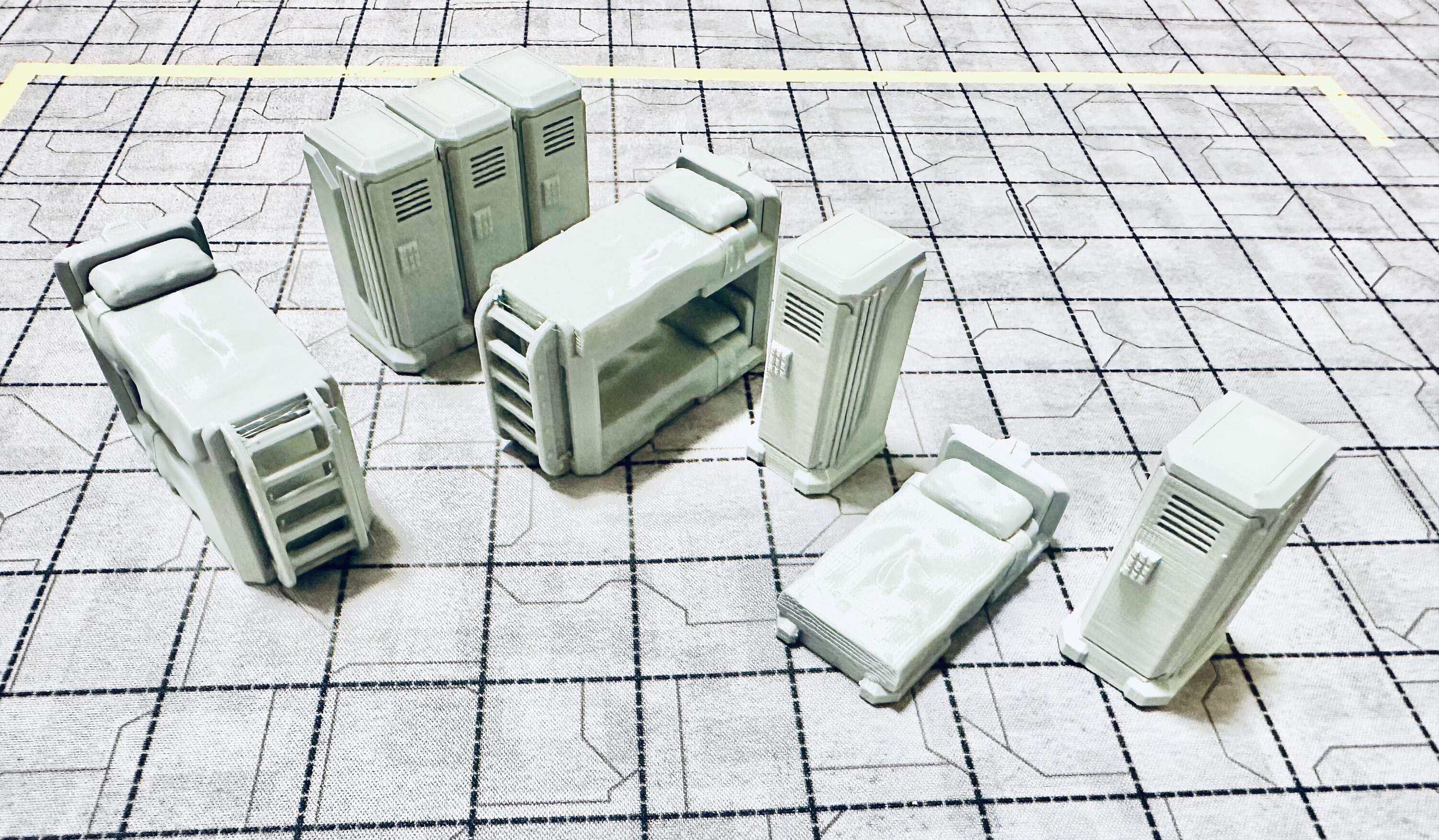 Dnd Sci-fi Small Dorm Dormitory Bunker Furniture Set Legion Dragon's ...