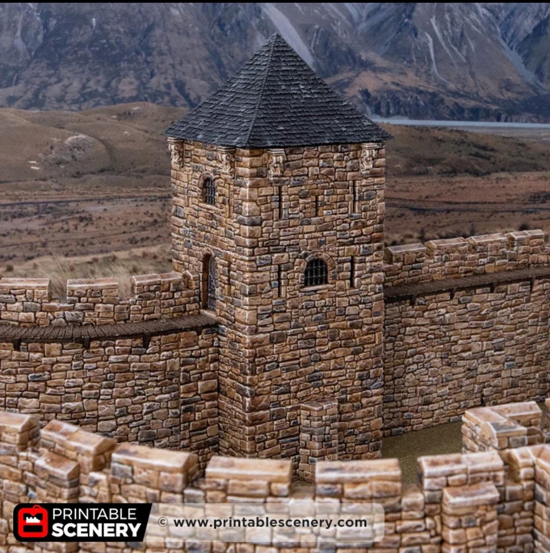 Dnd Barracks Tower ONLY for Throne and Ash HEX Castle Walls Fortress ...
