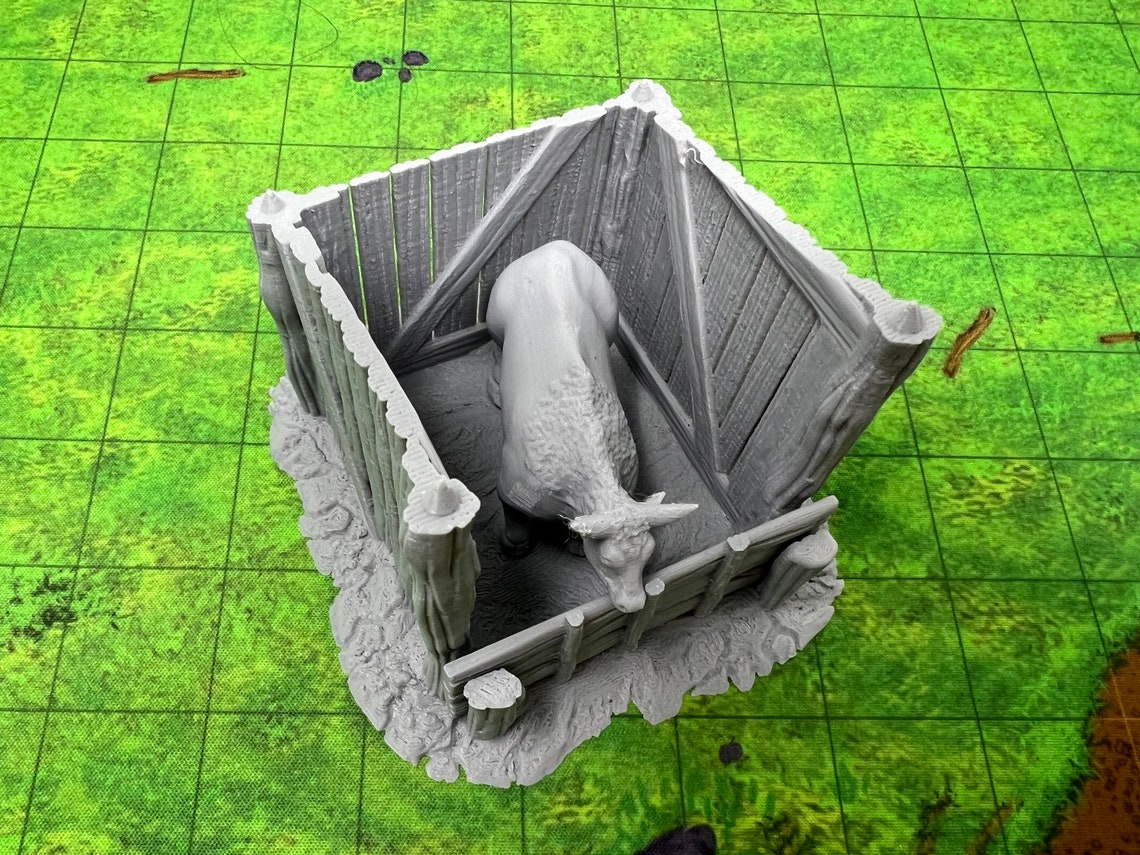 Dnd Small Stable Barn for Horse or Other Farm Animals Storage Shed ...