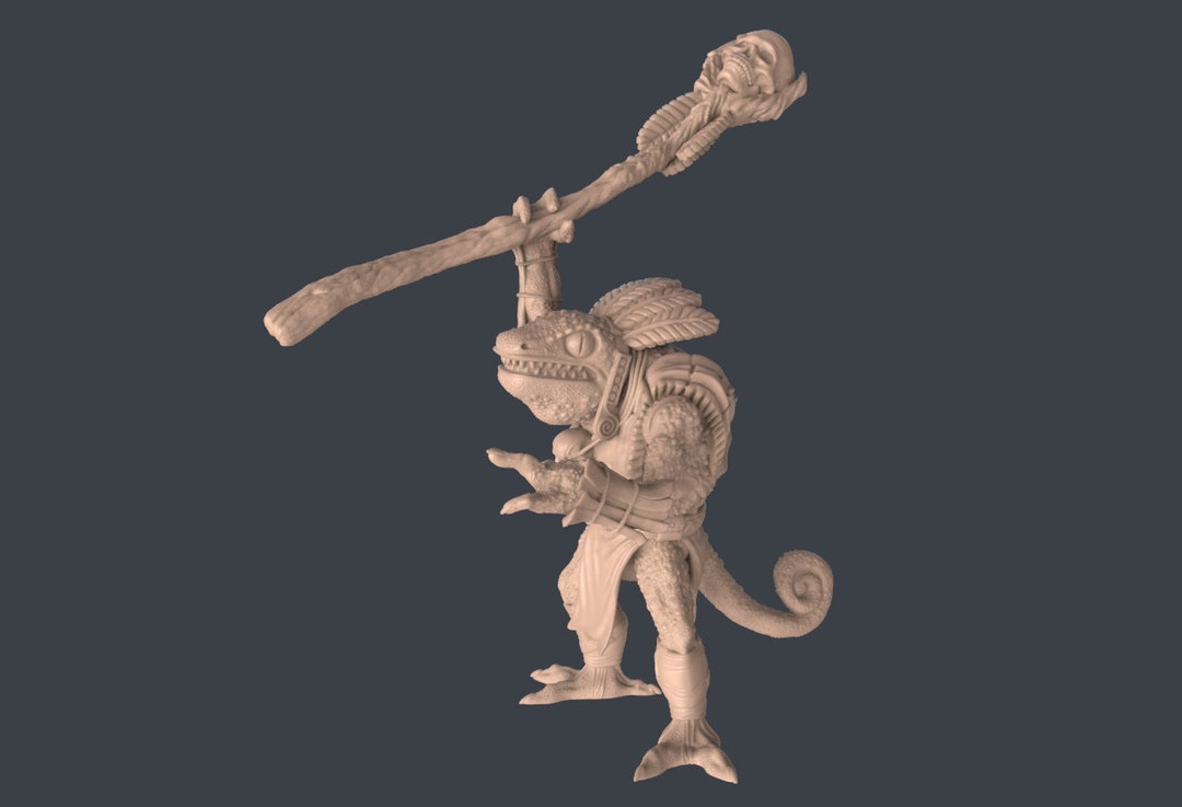 Dnd Lizard Mage Shaman V3 Lizard Men Where Legends Fall Scatter Terrain ...