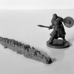 Dnd Crocodile Alligator Swamp Creature Animal Wargaming Terrain ...