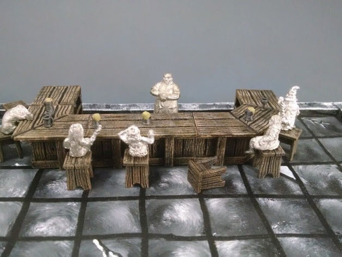 Dnd Tavern Bar and Barstools for Pub Alehouse Saloon Inn - Etsy