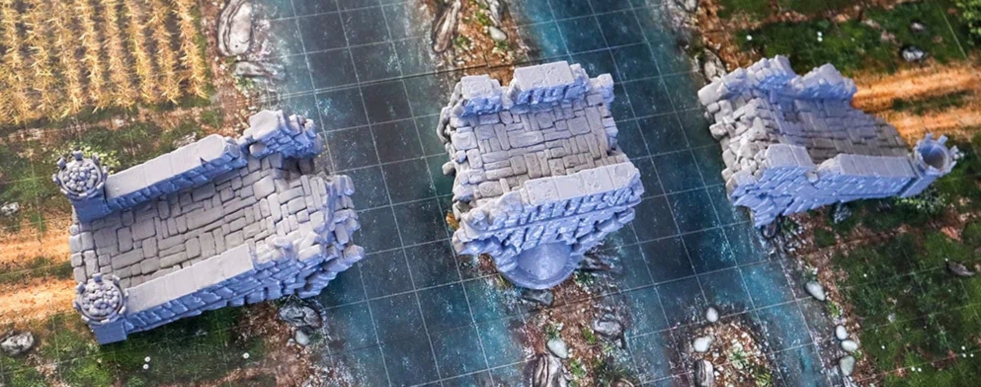 Dnd Large Ruined Bridge River Troll Crossing Village Medieval | Etsy