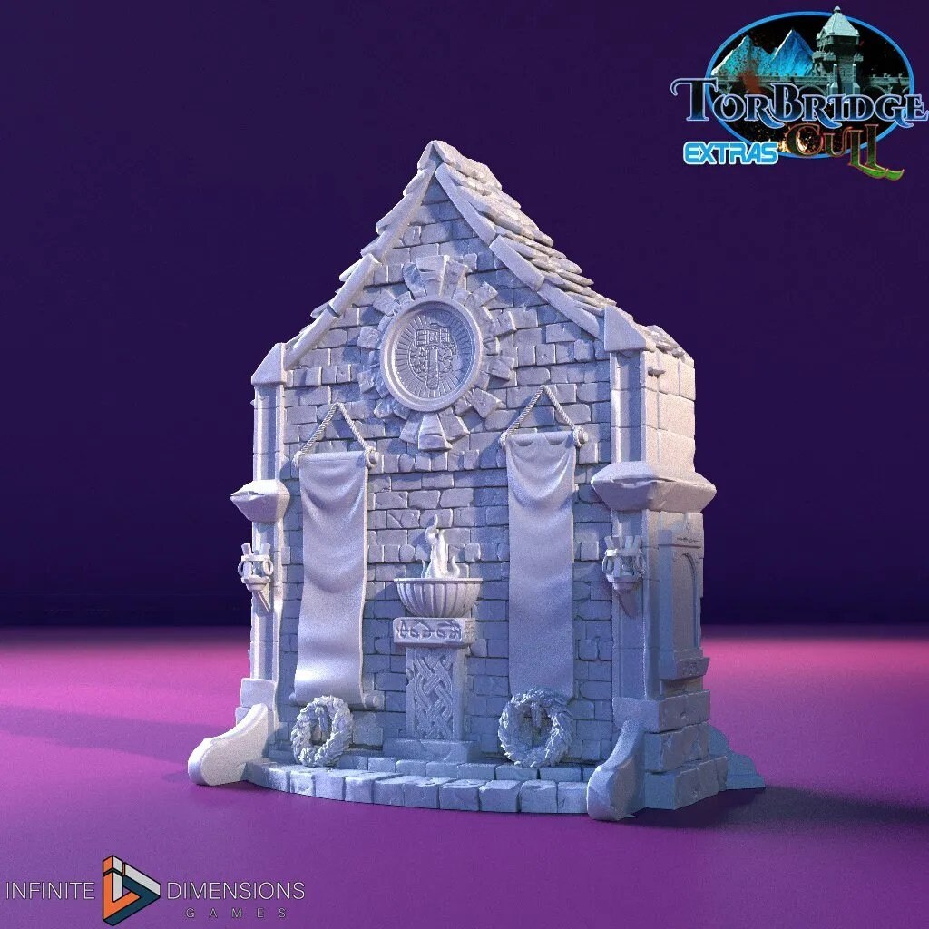 Dnd War Memorial Fountain Medieval War Ruins Town Village - Etsy