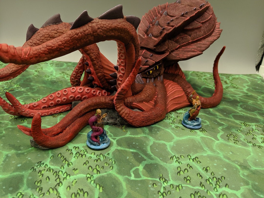 Dnd KRAKEN Tabletop Terrain Underwater Sea Creature Miniature RPG D&D Dungeons and Dragons ...