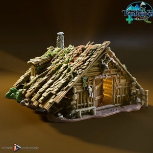 Dnd Woodsman Cabin Forest Hunter Cottage Medieval Village Tabletop ...
