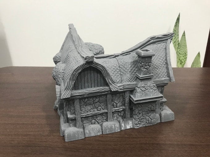 Dnd Forest Cottage Home House - 28mm Tabletop Miniature Village ...