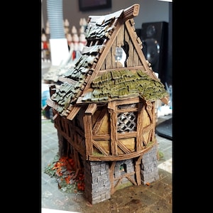 Dnd War Ruins Timber Frame Medieval House 2 Ruined Home Village ...