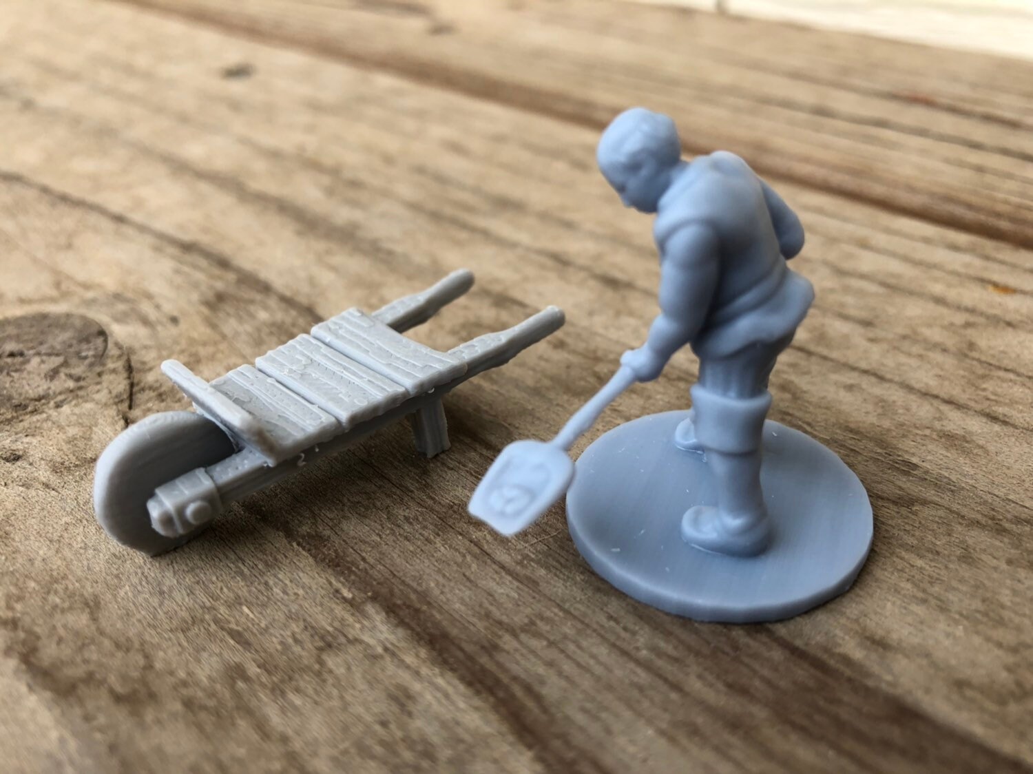 Dnd Dung Sweeper and Wheelbarrow Set Tabletop Terrain Town - Etsy