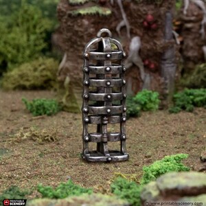 Dnd Hanging Cages Prisoner Pynfold Dungeon Tabletop Scatter Terrain RPG ...