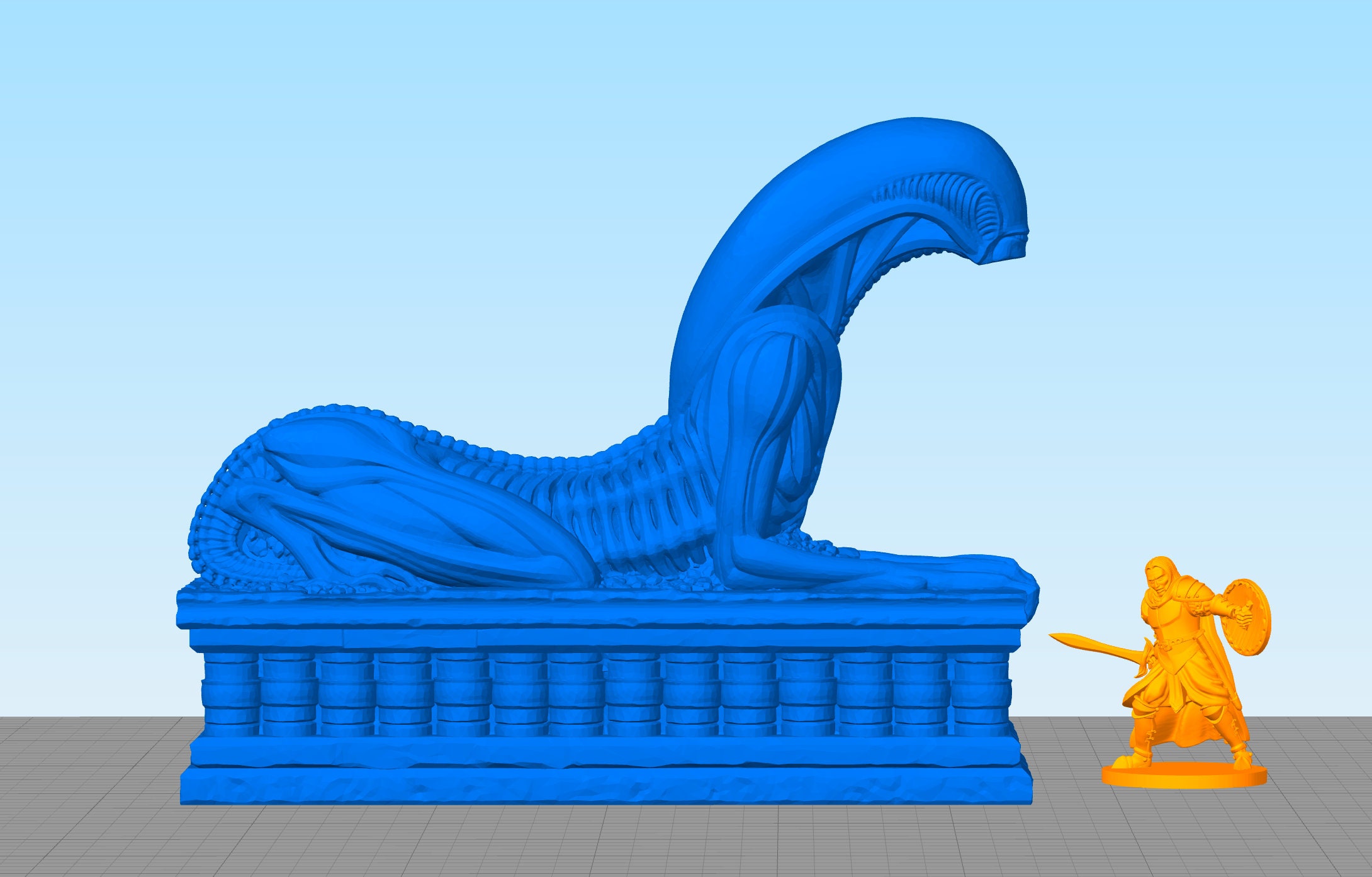 Dnd Alien Sphynx Sphinx Ancient Aliens Xenomorph Sci-fi | Etsy UK