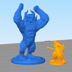 Dnd Yeti Snow Beast Standing Frost Giant Abominable Snowman Himalayan ...