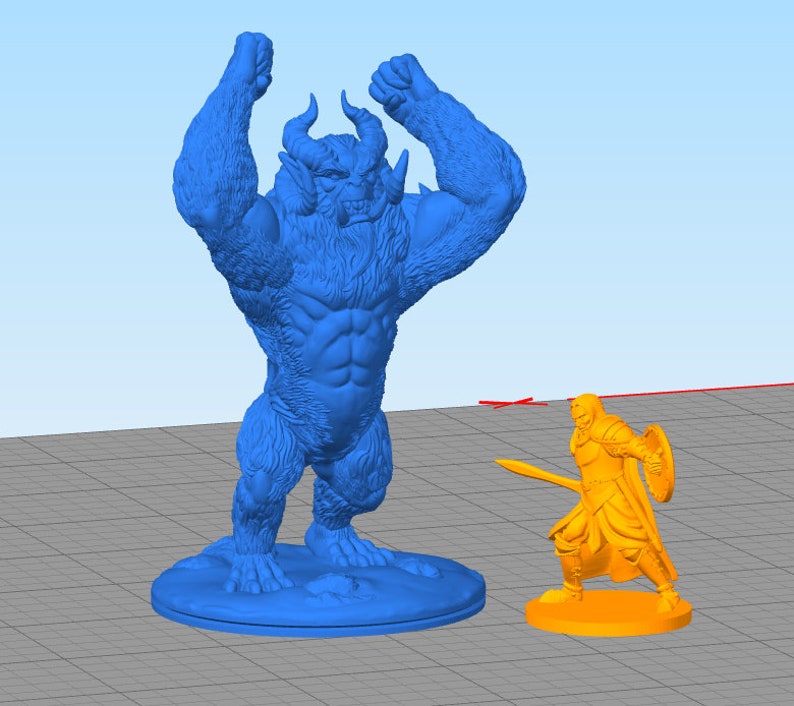 Dnd Yeti Snow Beast Standing Frost Giant Abominable Snowman Himalayan ...