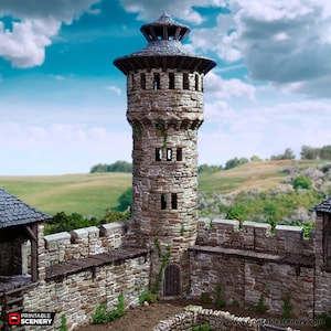 Dnd King's Round Tower Castle From King and Country Village Medieval ...