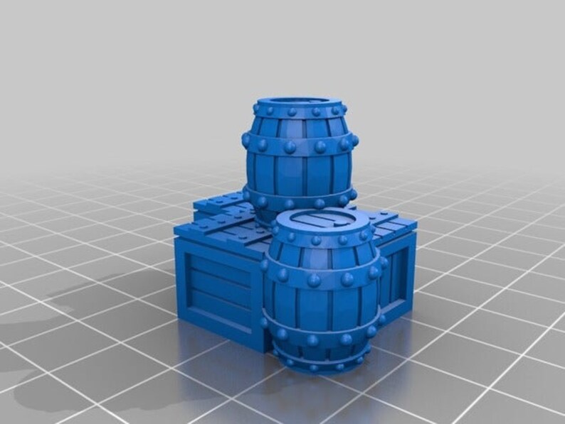 Dnd Stockroom Barricade SET 28mm Tabletop Scatter Warehouse Pirate ...