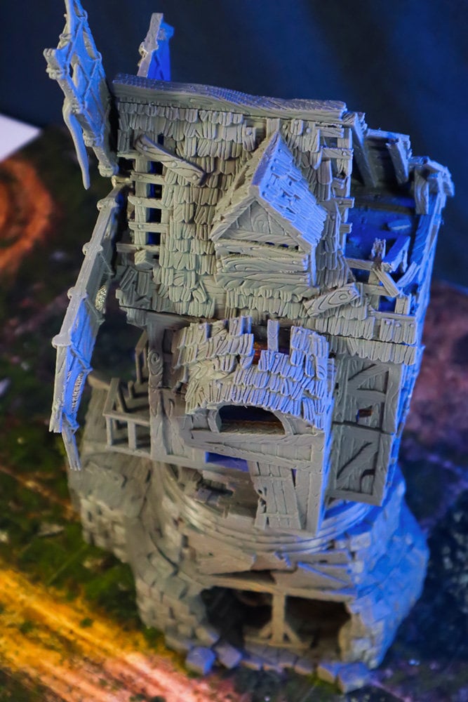 Dnd Haunted Windmill War Ruins City of Tarok Tabletop Scatter Terrain ...