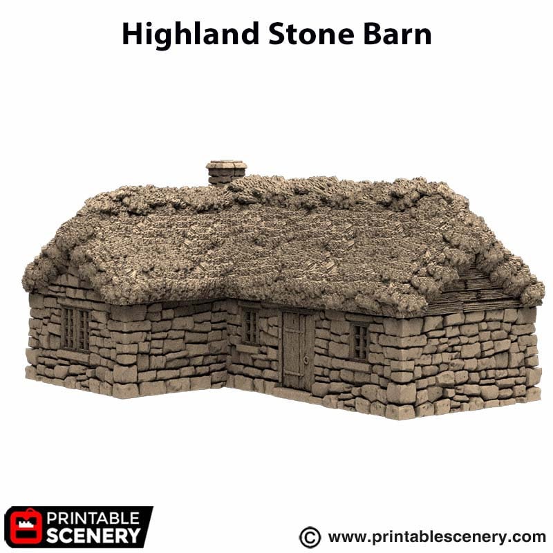 Dnd Highland Stone Barn From King and Country Farm Village Tabletop ...