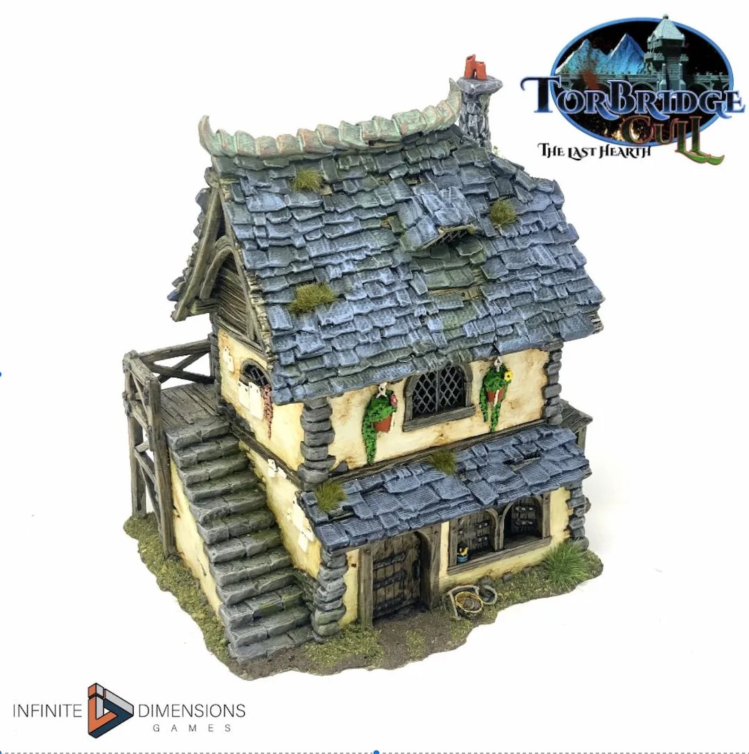 Dnd Grumbles Cottage House Home Medieval Village Tabletop Terrain ...