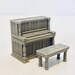 Dnd Piano and Bench Village Tavern Tabletop Terrain Miniature RPG D&D ...