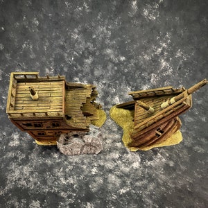 Dnd Shipwreck Ship Wreck Ruins Pirate Seaport War Battle Ruins Tabletop ...