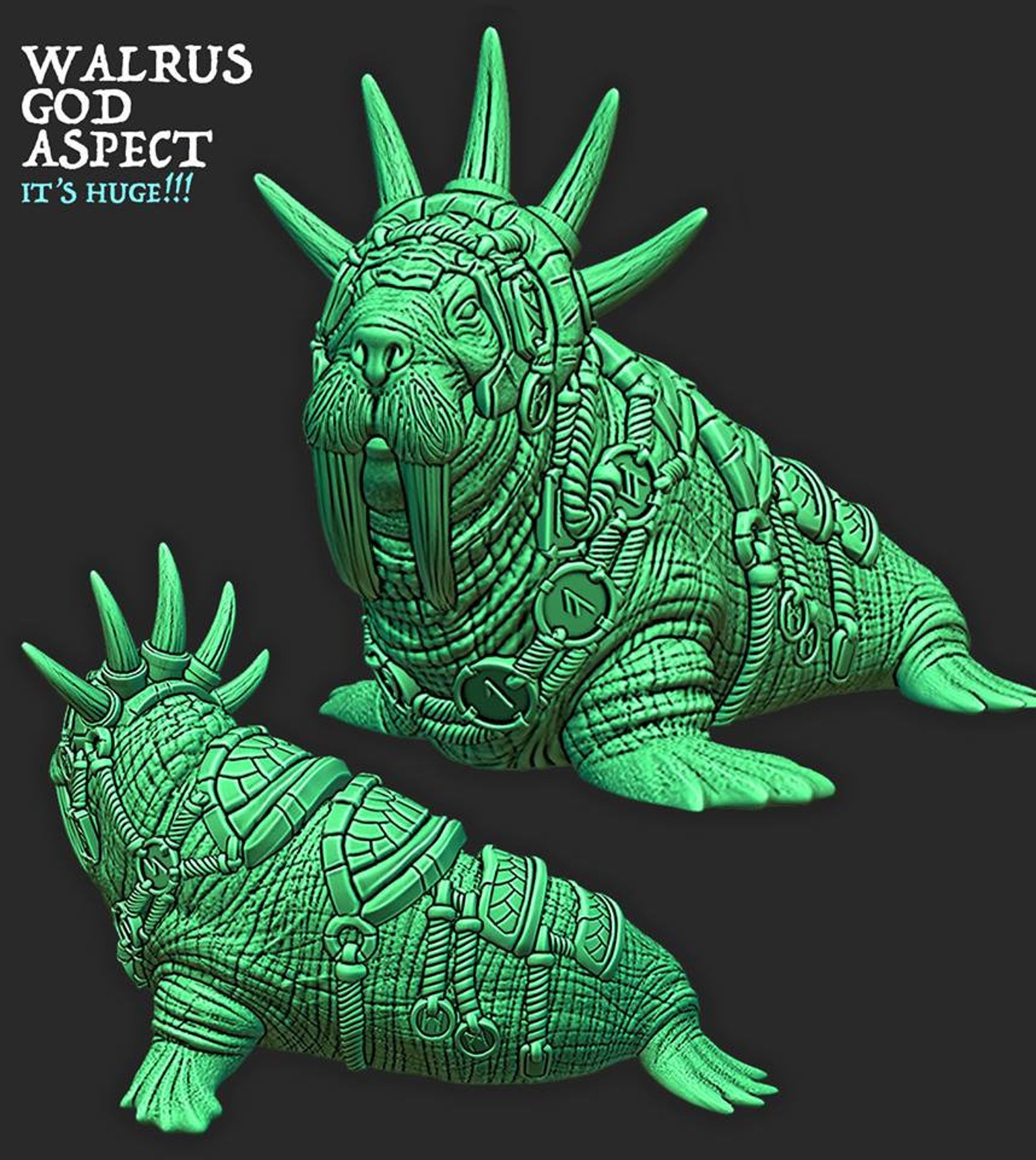 Dnd Walrus God Animal Dieties Nordic Marine Life Arctic Ice - Etsy