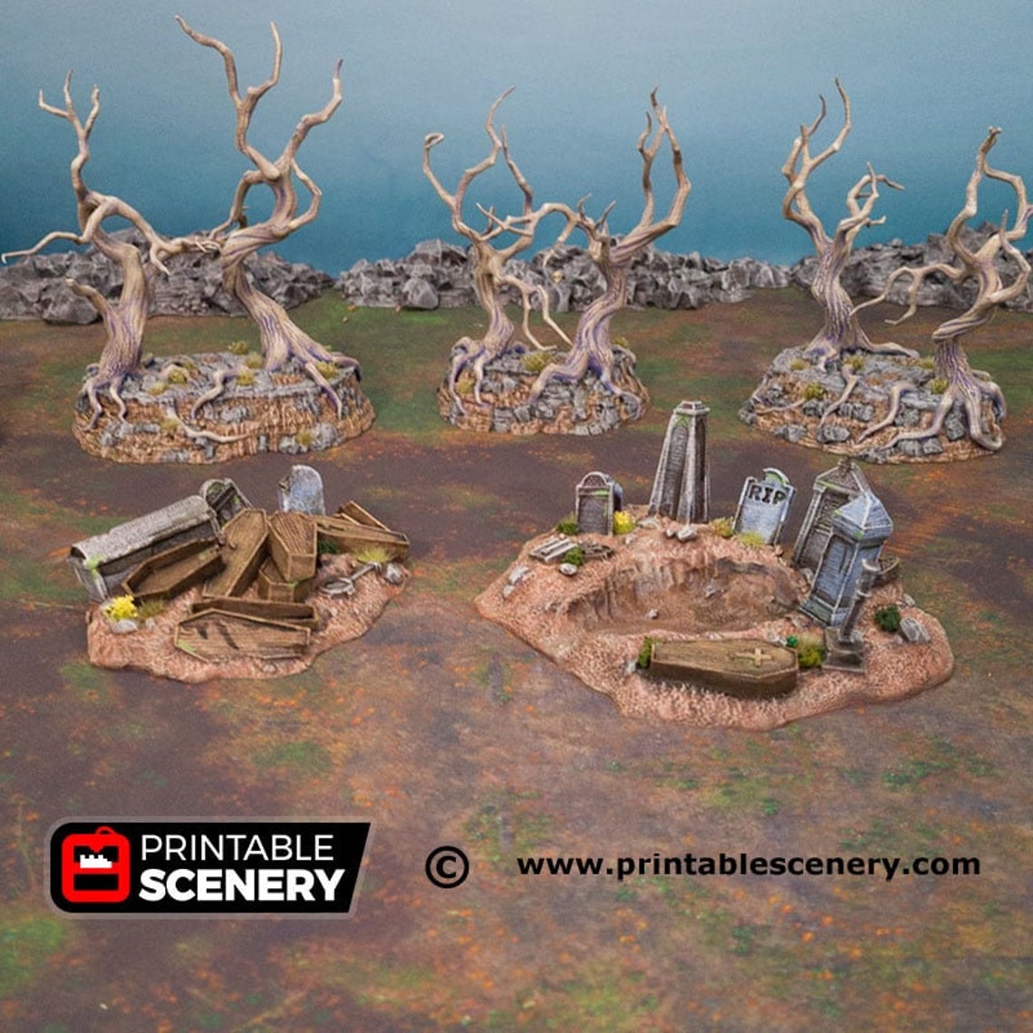 Dnd Graveyard Hills Cemetery Burial Grounds Headstones Grave Marker ...