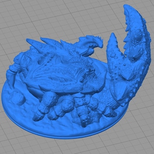 Dnd Giant Dire Crab Mutant Enormous Crustacean Armored Crab Tabletop ...