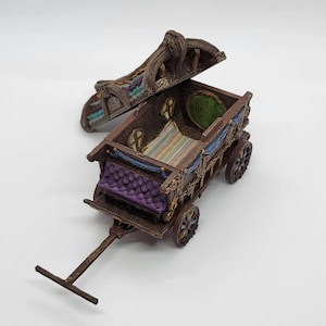 Dnd Gypsy Wagon Merchant Wagon Traveler Caravan Cart Gypsies Tabletop ...