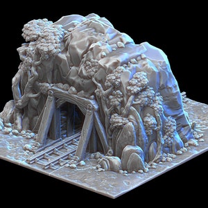 Dnd Mine Entrance Mining Town Medieval Dwarf Dwarven Western Tabletop ...