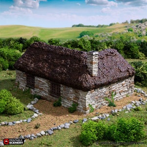 Dnd Highland Stone Barn From King and Country Farm Village Tabletop ...