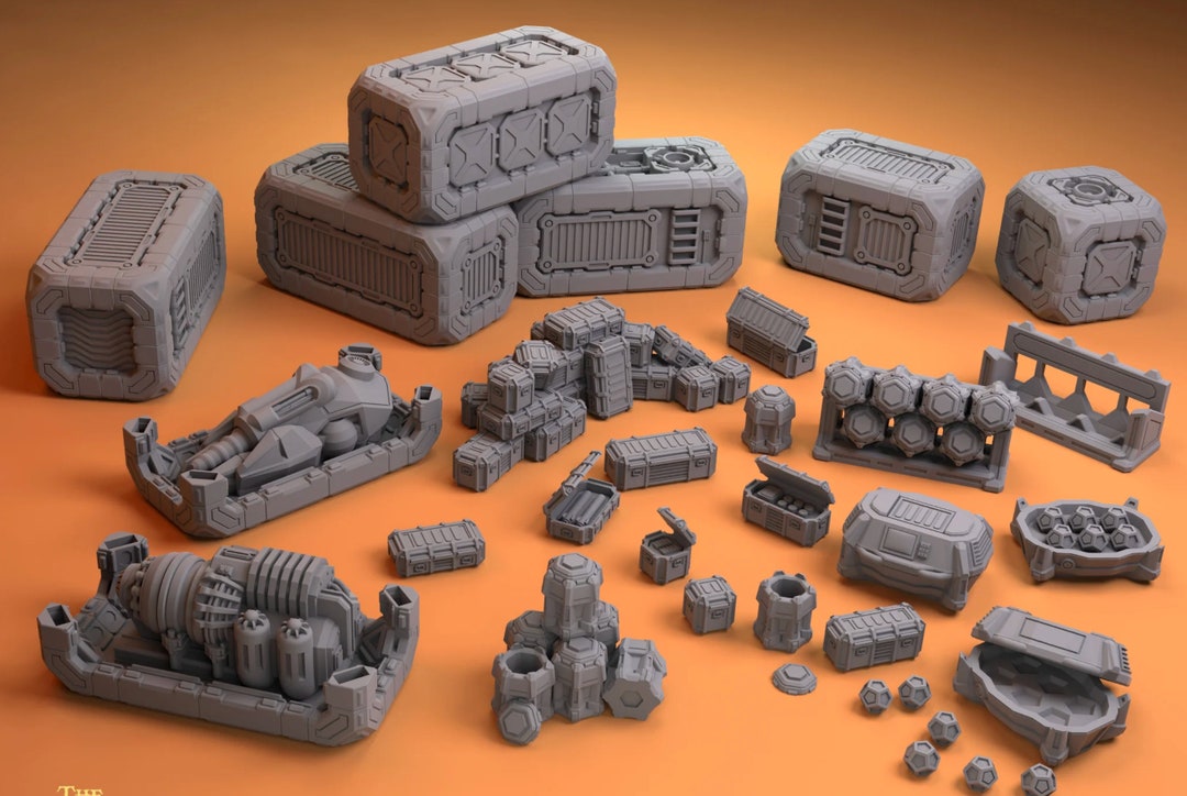 Dnd Cargo Containers for Legion Sci-fi Scatter Dragon's Rest Spacecraft ...