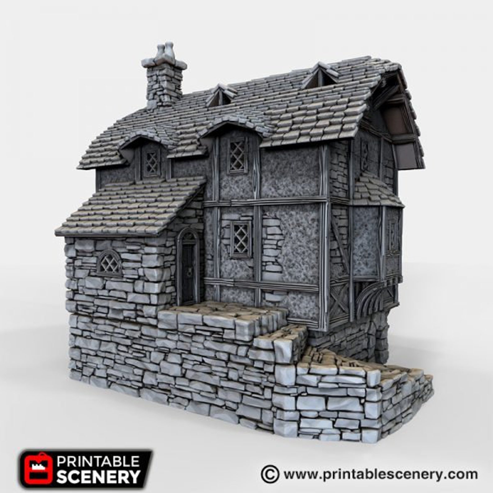 Dnd Winterdale Mill French World War 2 WWII Railroad Scatter Terrain ...