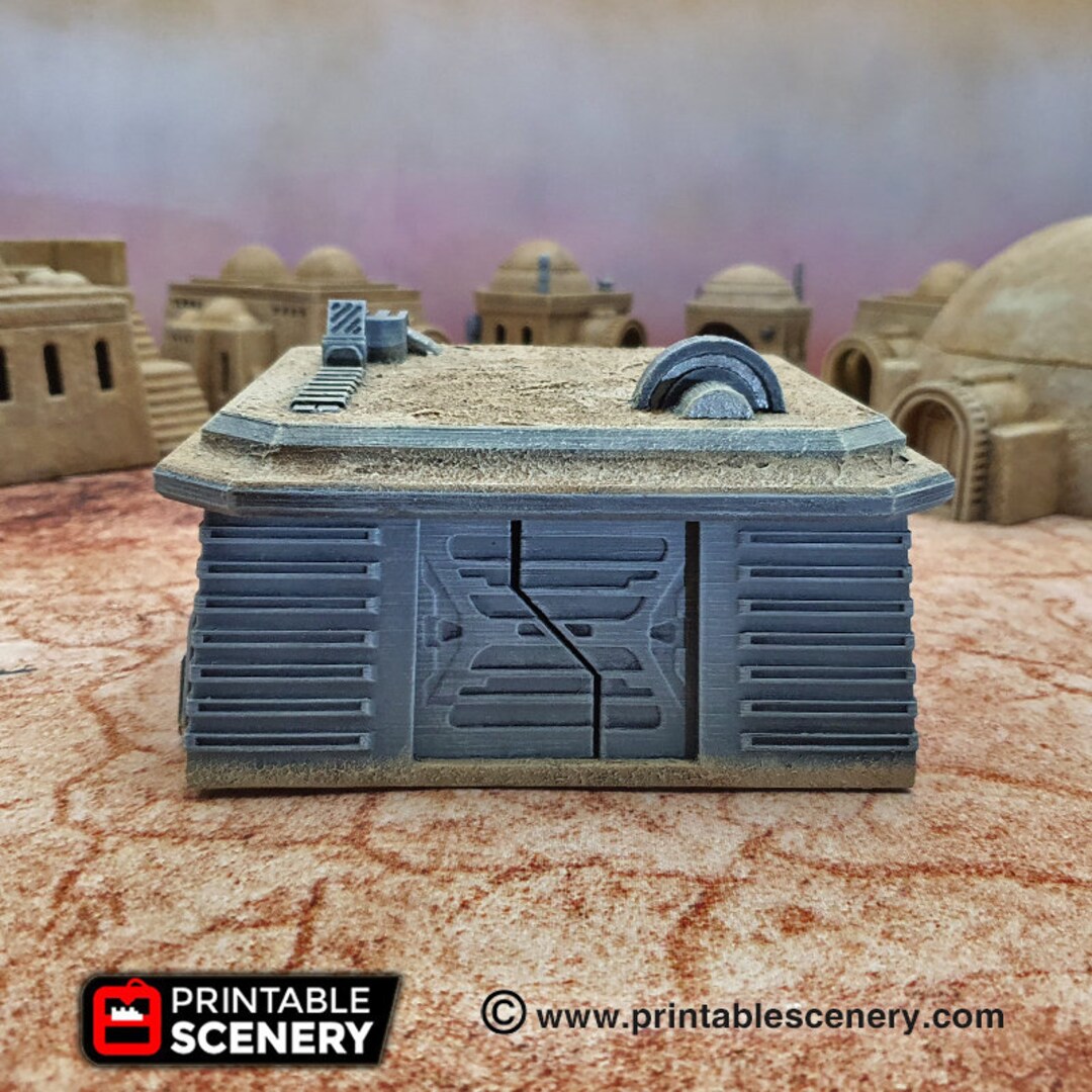 Dnd Storm Bunker Sci-fi House Future Alien Spaceship Star Wars Legion ...