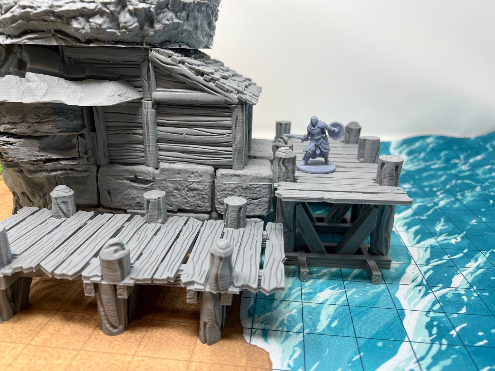 Dnd Lighthouse Watchtower Seaport Beach Cove Tabletop Scatter Terrain ...