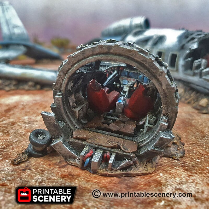 Dnd Crashed Aircraft Airplane Scatter Wreck Urban Modern - Etsy.de