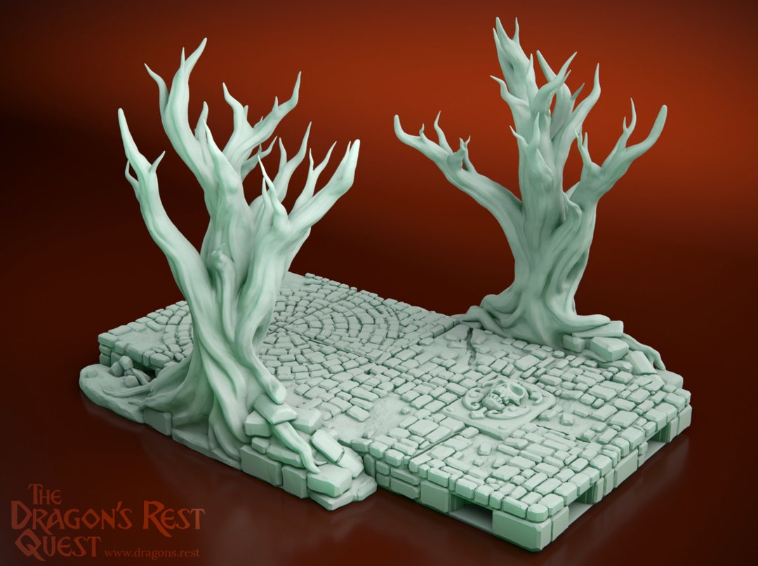Dnd Ghoulberg Cemetery Tree Edges for Cursed City Graveyard Burial ...