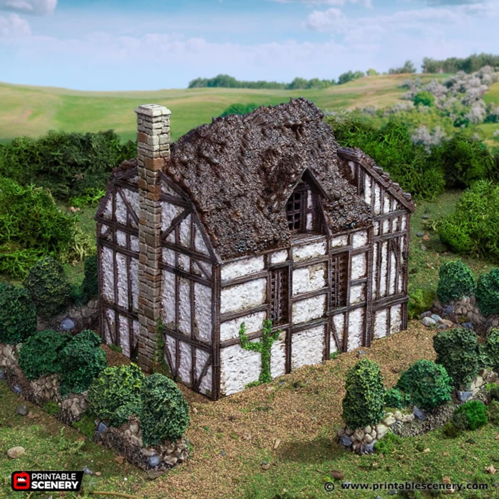 Dnd Wattle and Daub Barlyway Cottage Medieval House King and Country ...