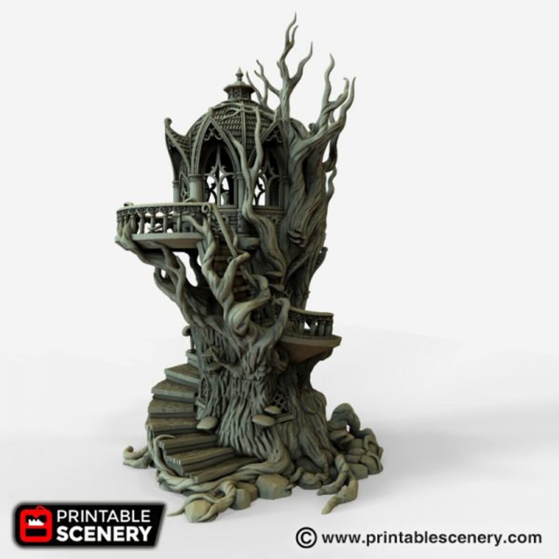 Dnd Elven Gloomwood Treehouse Elf Tabletop Scatter Terrain RPG - Etsy