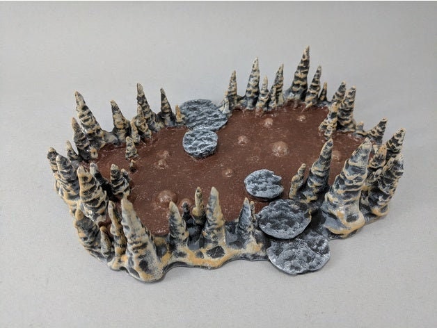 Dnd Stalagmite Cavern Crossing 28mm Tabletop Scatter Terrain - Etsy
