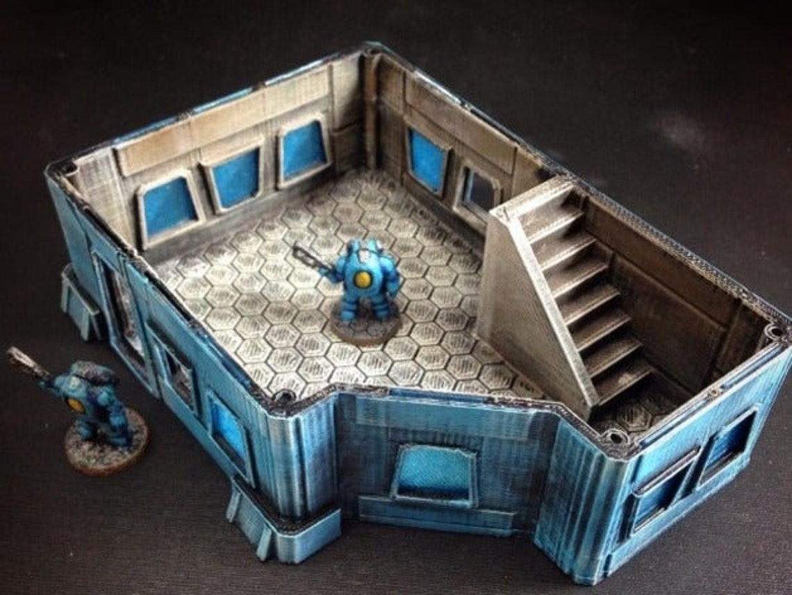 Dnd Modular Sci-fi Hab Units Alien Space Star Wars Legion 28mm Tabletop ...