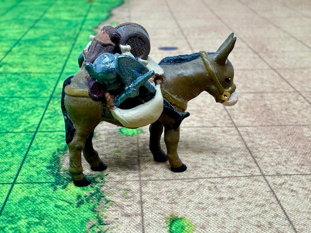 Dnd Pack Mule Donkey Traveler Animal Companion Livestock Wagon Pull ...