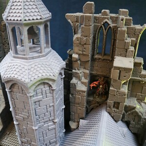 Dnd Large Rebuilt Cathedral From a Ruined Church Tabletop Scatter ...